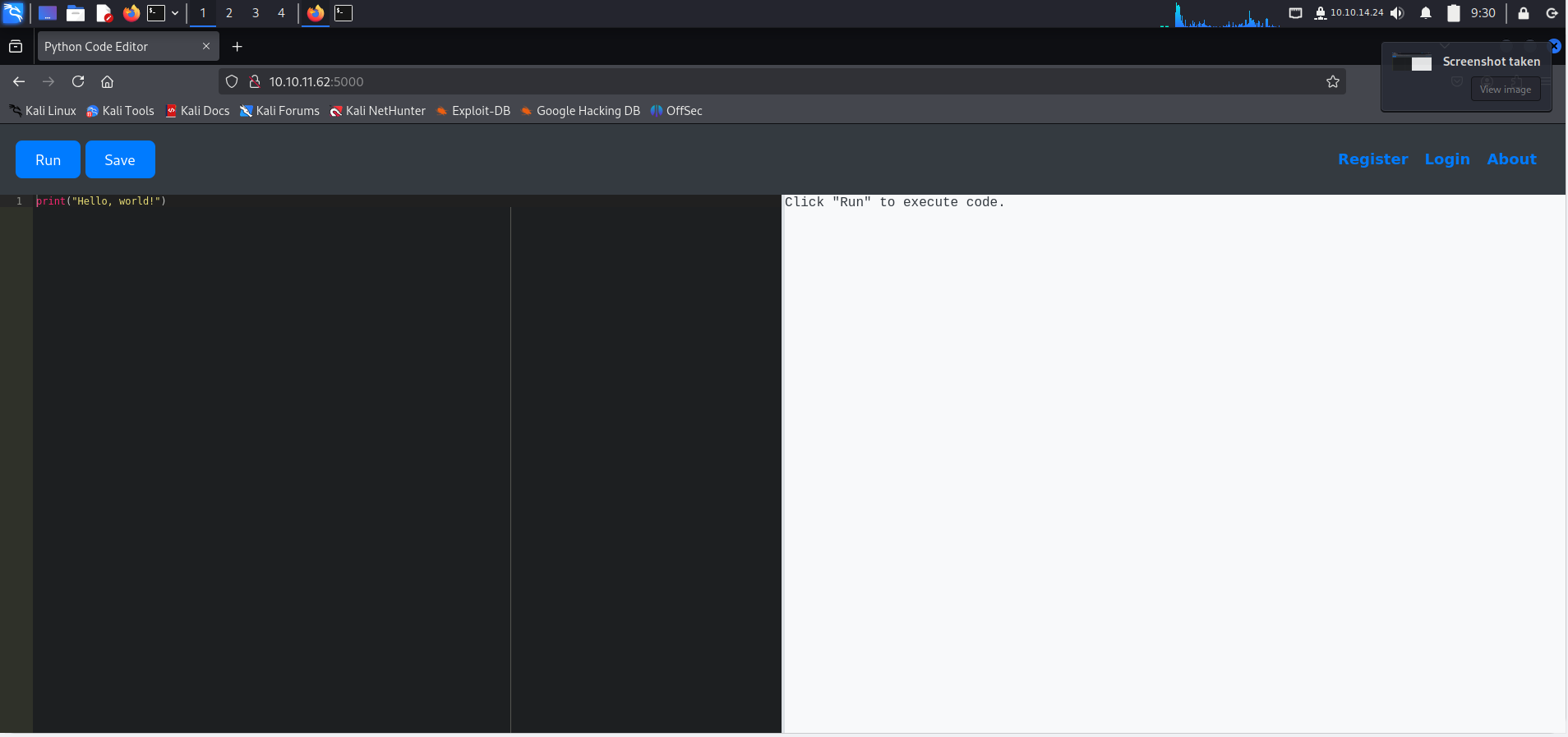 HackTheBox - Code Writeup | PwnedCake